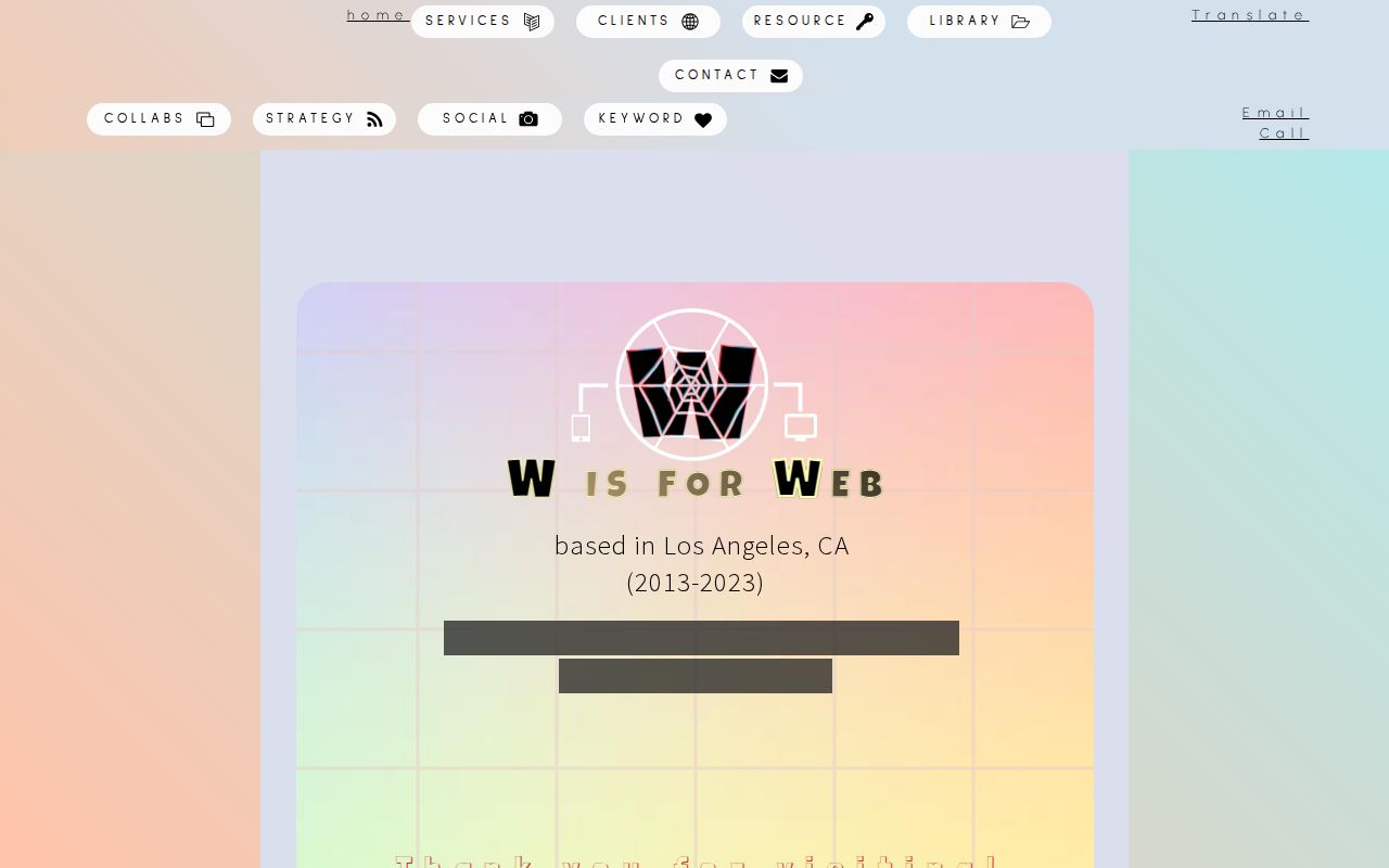 W is for Web- Los Angeles, lived exp-animation by S Cheng